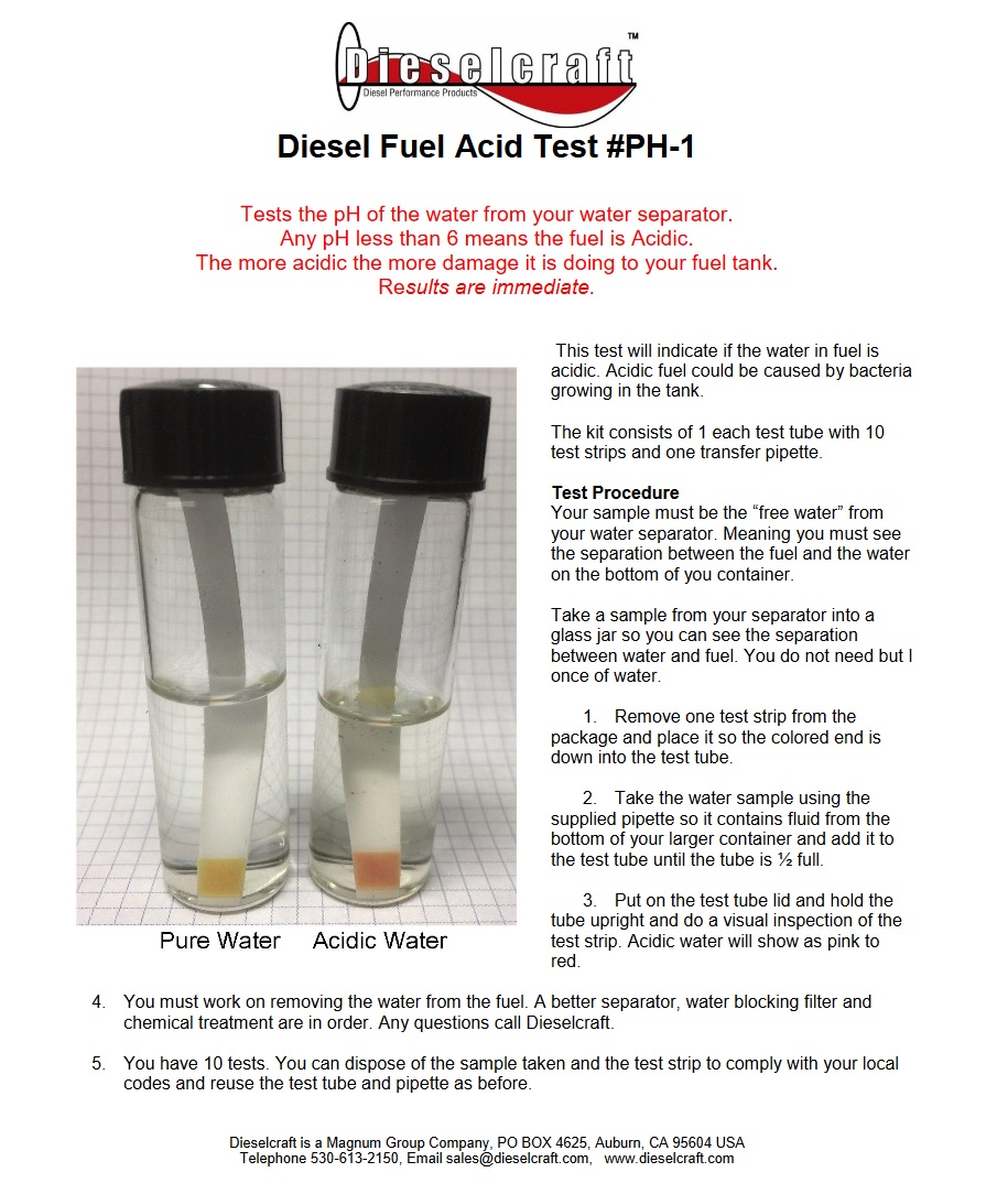 Diesel Fuel Water Contamination Tests & Polishing Equipment | Dieselcraft